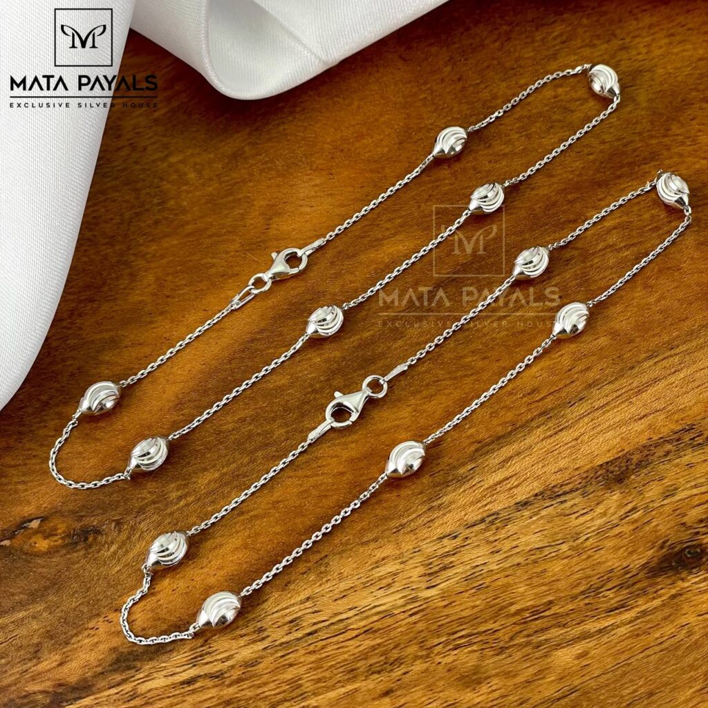 Enchanting Silver Anklet – matapayals