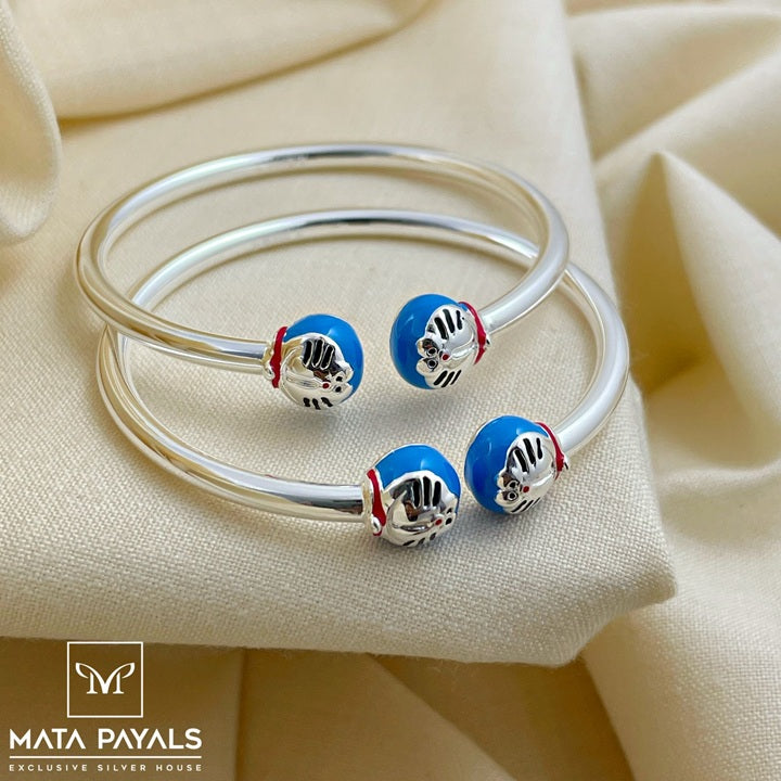 Baby Silver Kadli | Silver Kada for Baby Boy & Girl – Matapayals