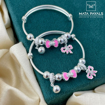 Baby Silver Kadli | Silver Kada for Baby Boy & Girl – matapayals