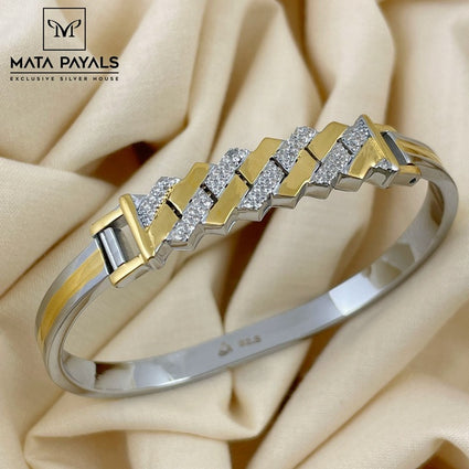 Buy Silver Kada for Men | Silver Hand Kada For Men – Matapayals