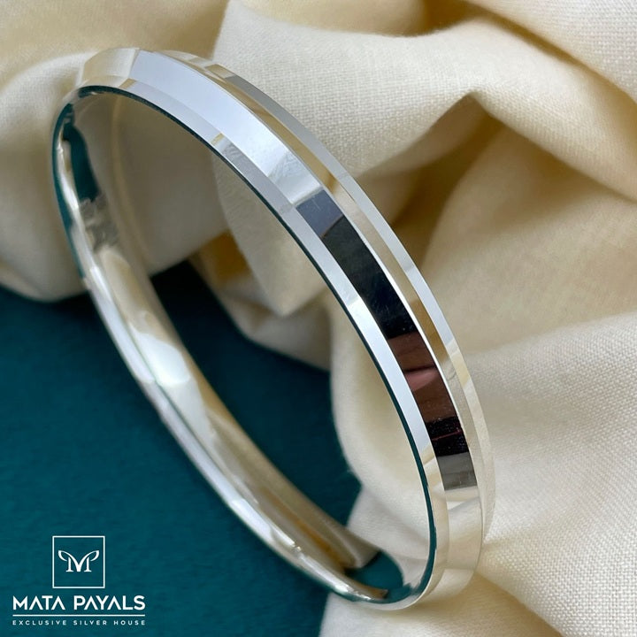 Buy Silver Kada for Men | Silver Hand Kada For Men – Matapayals