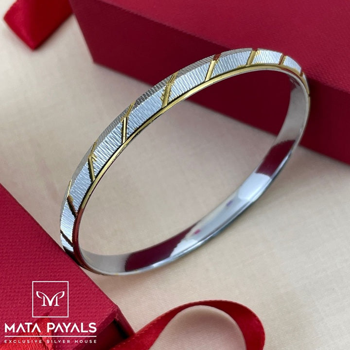 Buy Silver Kada for Men | Silver Hand Kada For Men – Matapayals