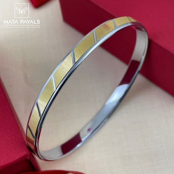 Buy Silver Kada for Men | Silver Hand Kada For Men – Matapayals