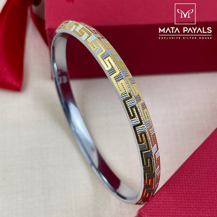 Buy Silver Kada for Men | Silver Hand Kada For Men – Matapayals