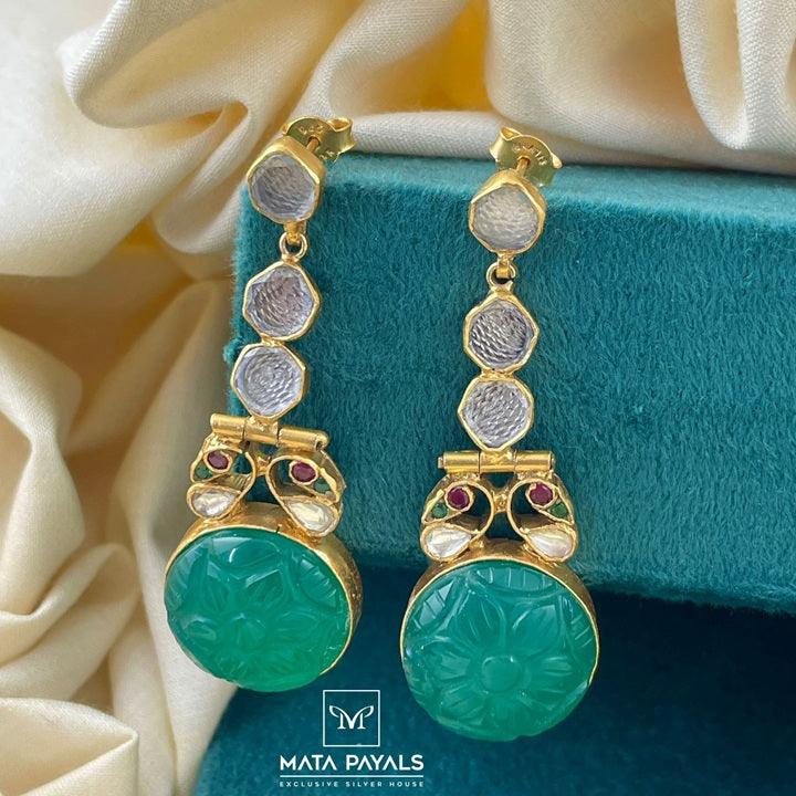 Elegant Gold Polish Chandbali – Matapayals