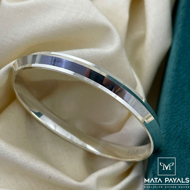 Buy Silver Kada for Men | Silver Hand Kada For Men – Matapayals