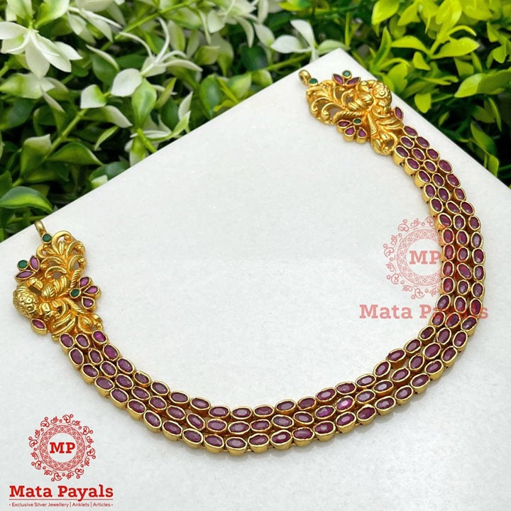 Charming Mayur Layered Gold Plated Necklace – matapayals